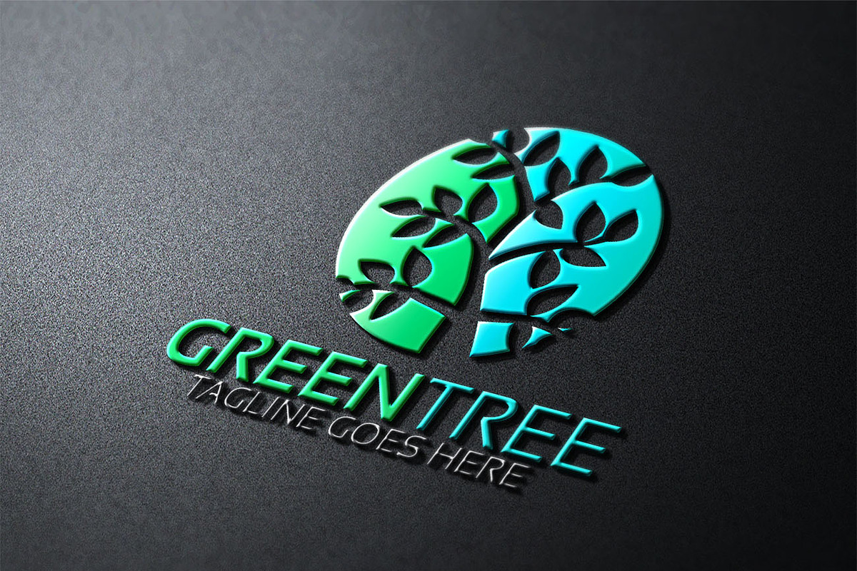 Green Tree Version 2 Logo, a Branding & Logo Template by Josuf Media