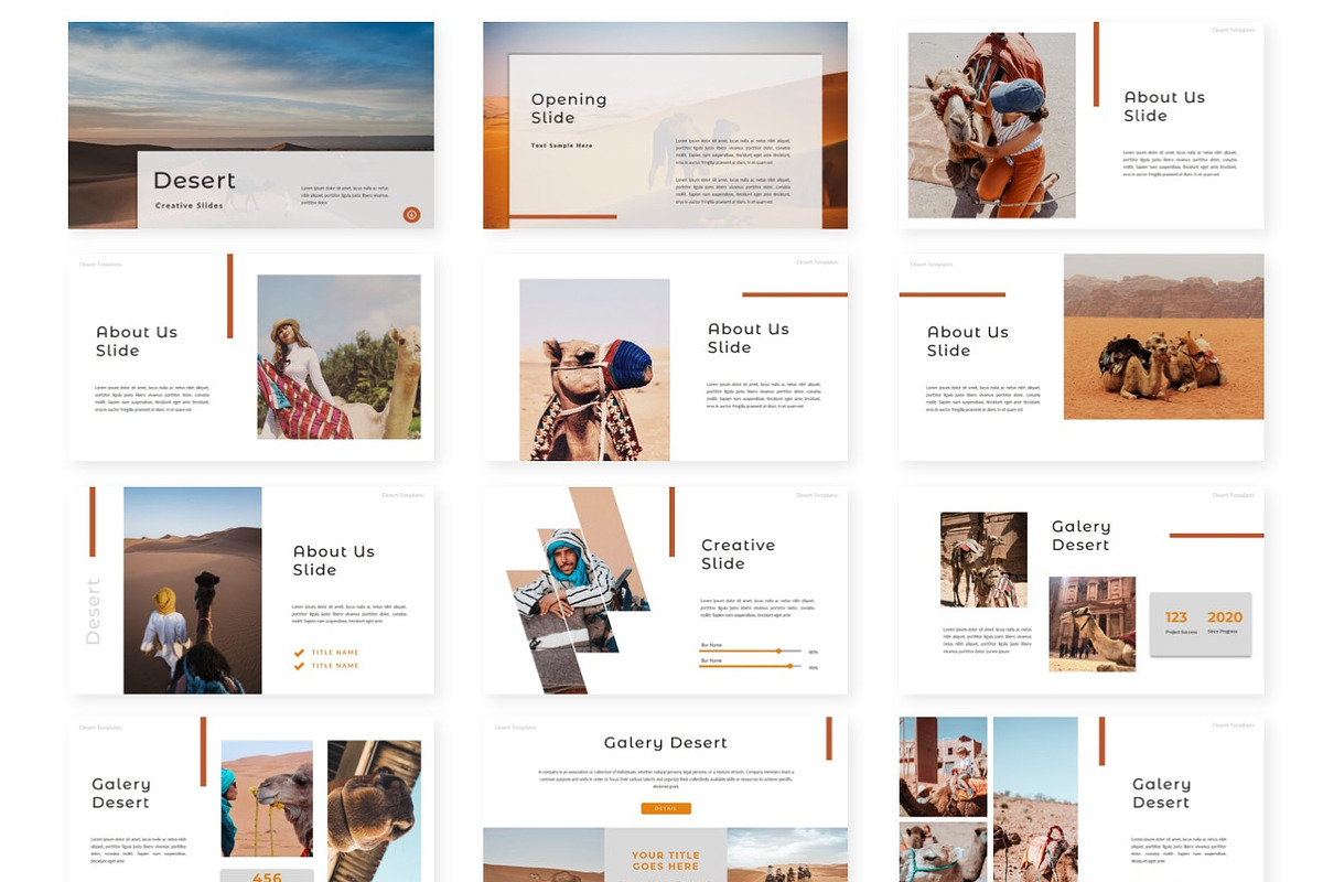 Desert - Powerpoint Template, a Presentation Template by AQR Studio