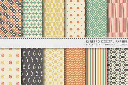 12 Honeycomb Hexagon Digital Papers, a Pattern Graphic by AzmariDigitals