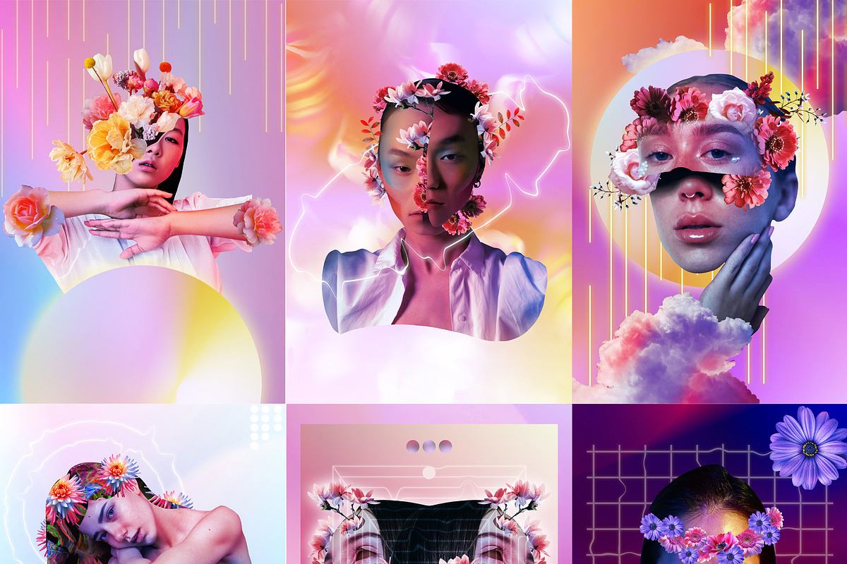 MODERN COLLAGE PORTRAITS, an Object Graphic by Natali Batu