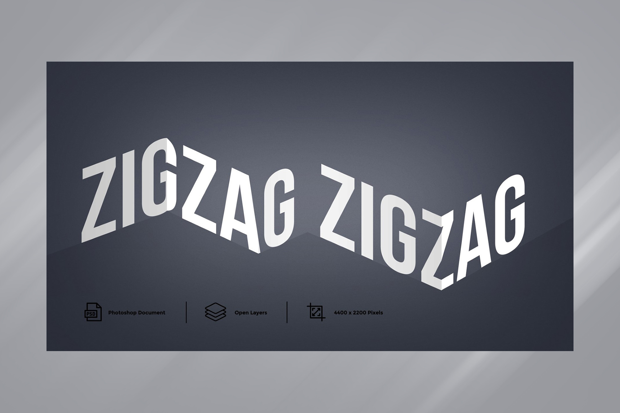 Zig Zag Text Effect Design, a Layer Style Add-On by shahsoft