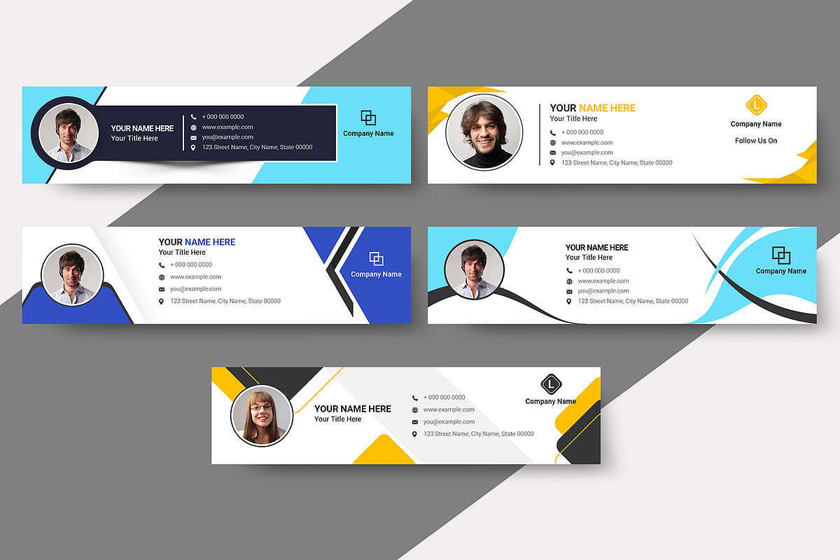 Email Signature Template Bundle, an Email Template by Template Shop
