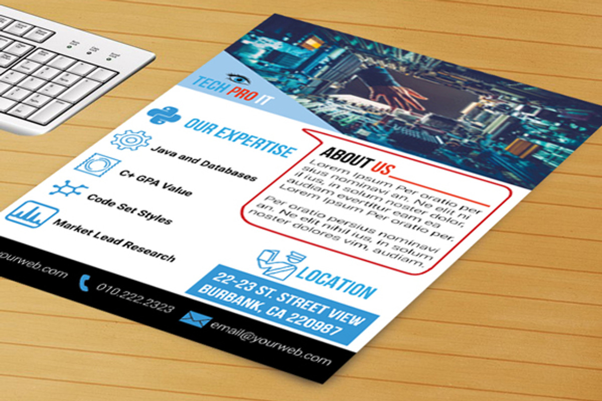 Tech Pro IT Flyers, a Flyer Template by PenciGraphics