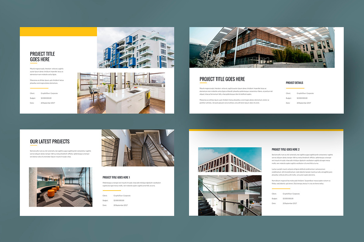 Construction Company Profile Figma PPT