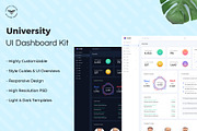 University Admin Dashboard UI Kit, an UI Kit Template by VictorThemes