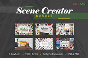 Scene Creator Bundle, a Packaging Mockup by h3design