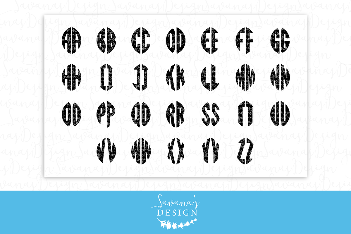 Monogram Font TTF OTF Circular, a Font by SavanasDesign