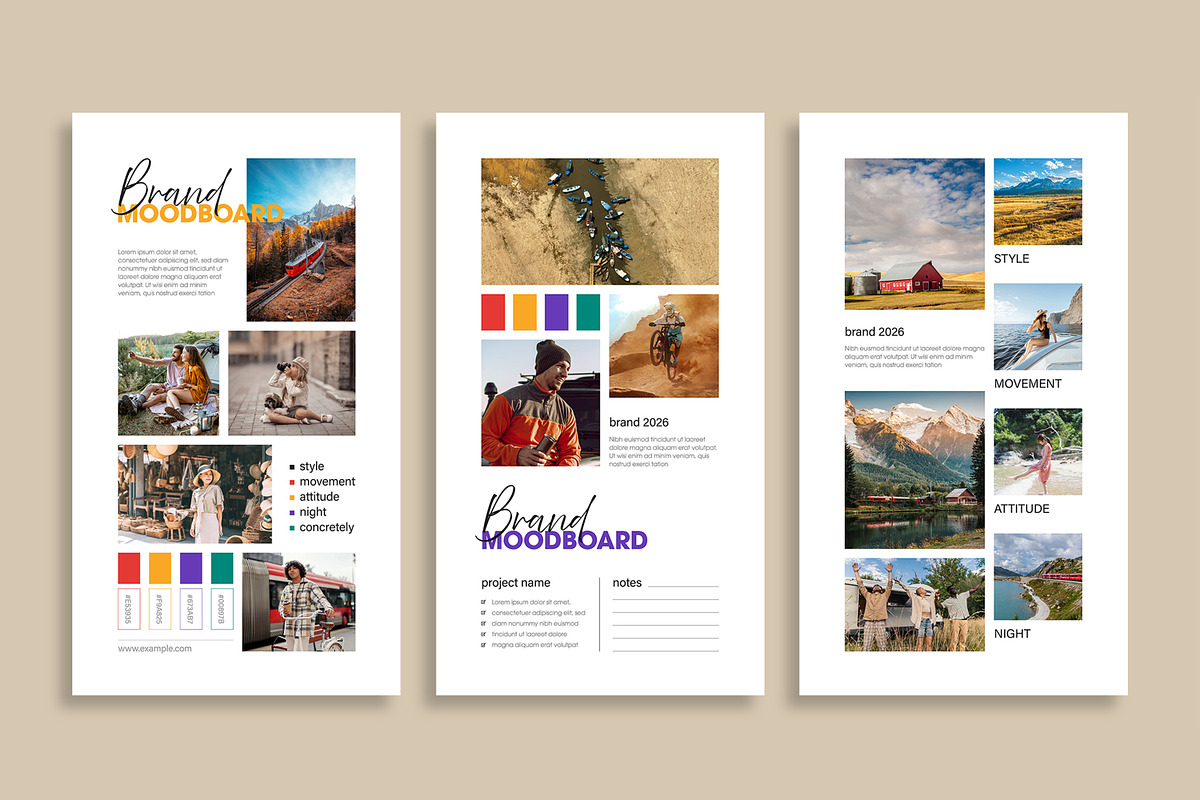 Creative Brand Mood Board Template
