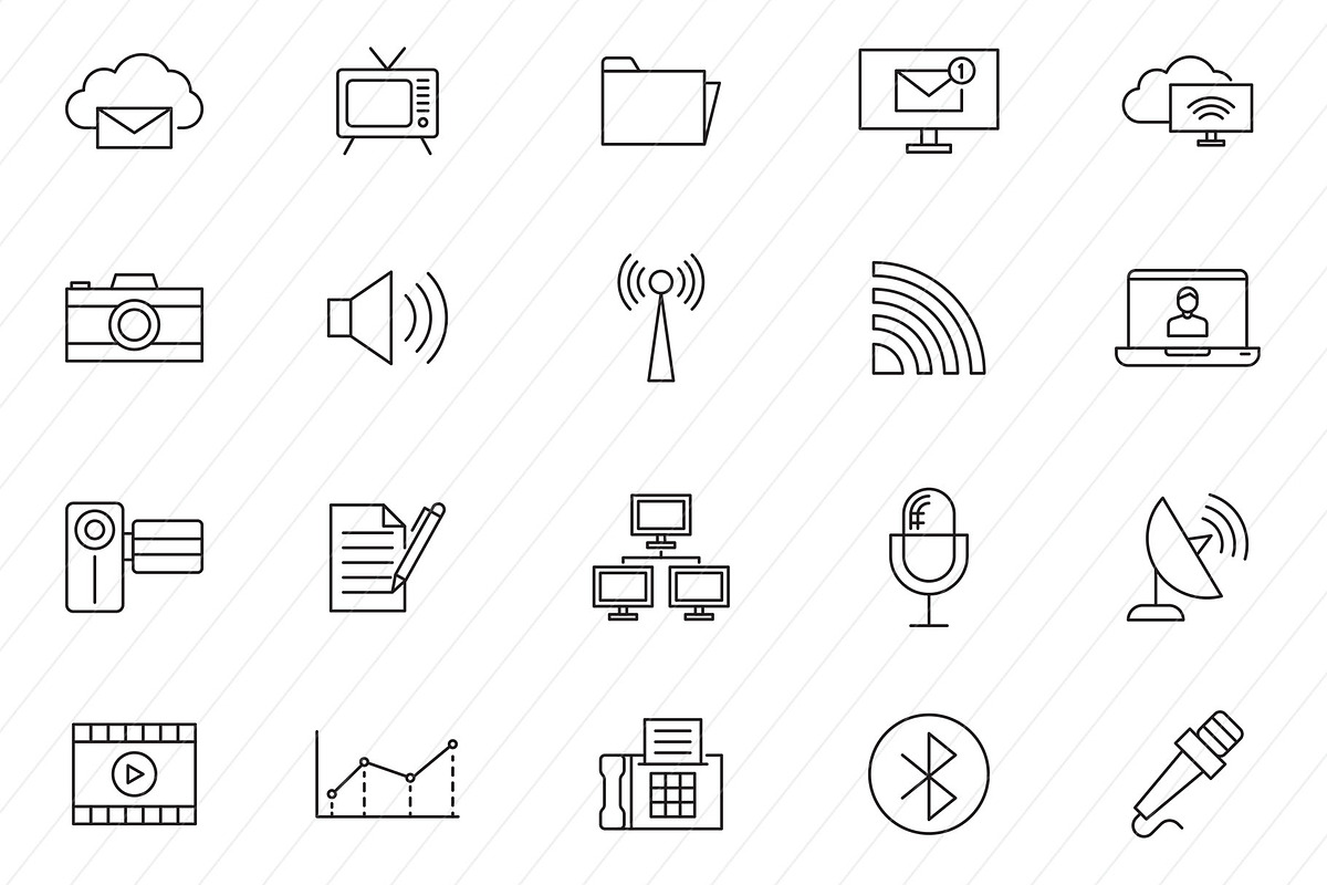 80 Communication Icons, an Icon by Graphic Pear