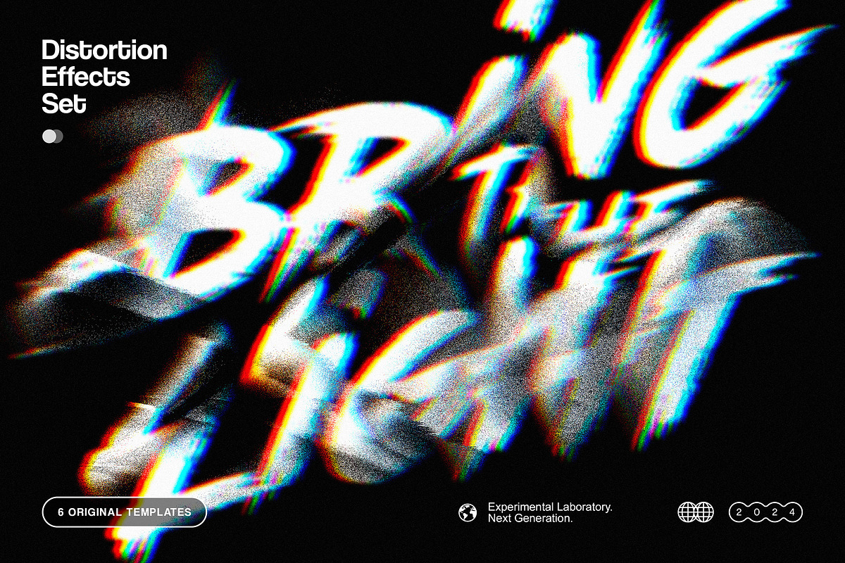 Glitch Text Effects Collection, a Layer Style Add-On by pixelbuddha.net