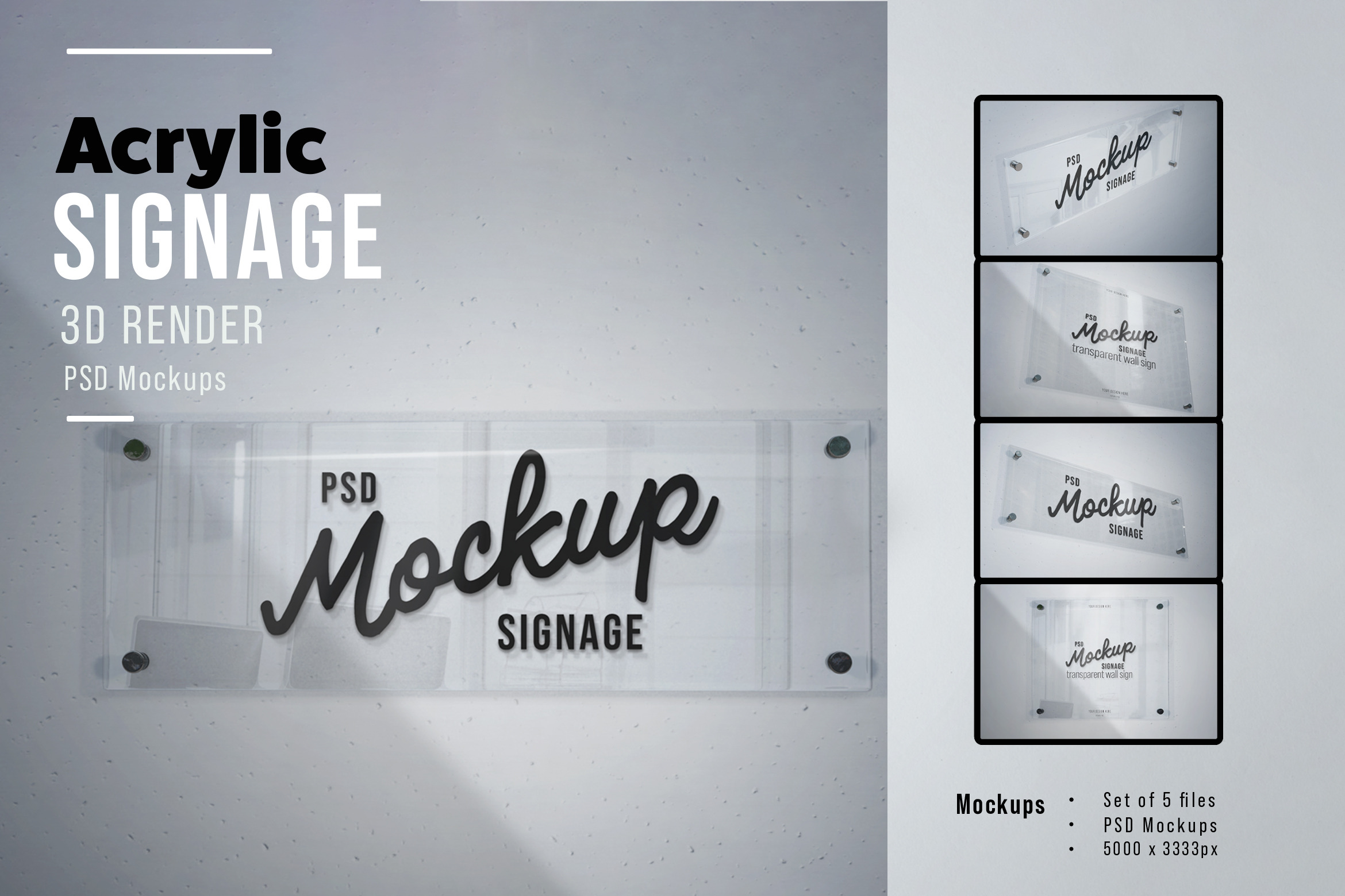 Transparent Sign, a Mockup by wavebreak