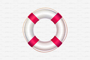 vector volume lifebuoy pink | Graphic Objects ~ Creative Market