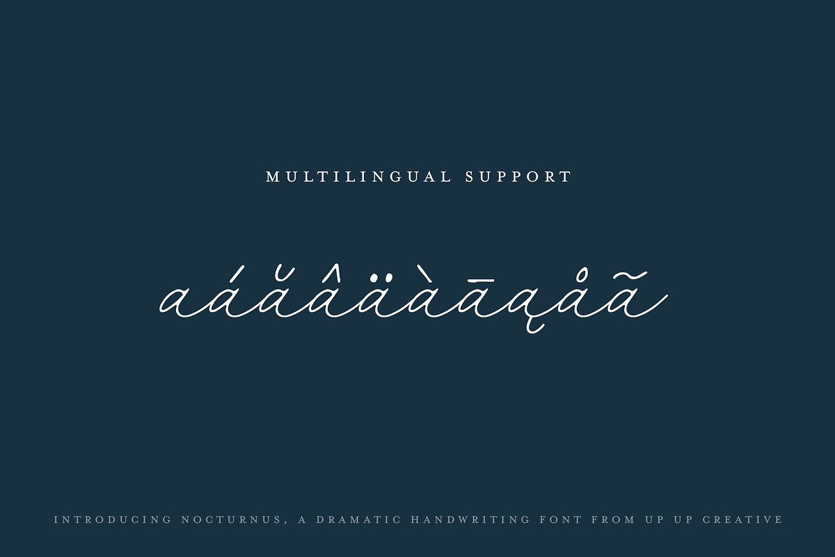 Nocturnus Handwritten Script Font, a Script Font by Up Up Creative