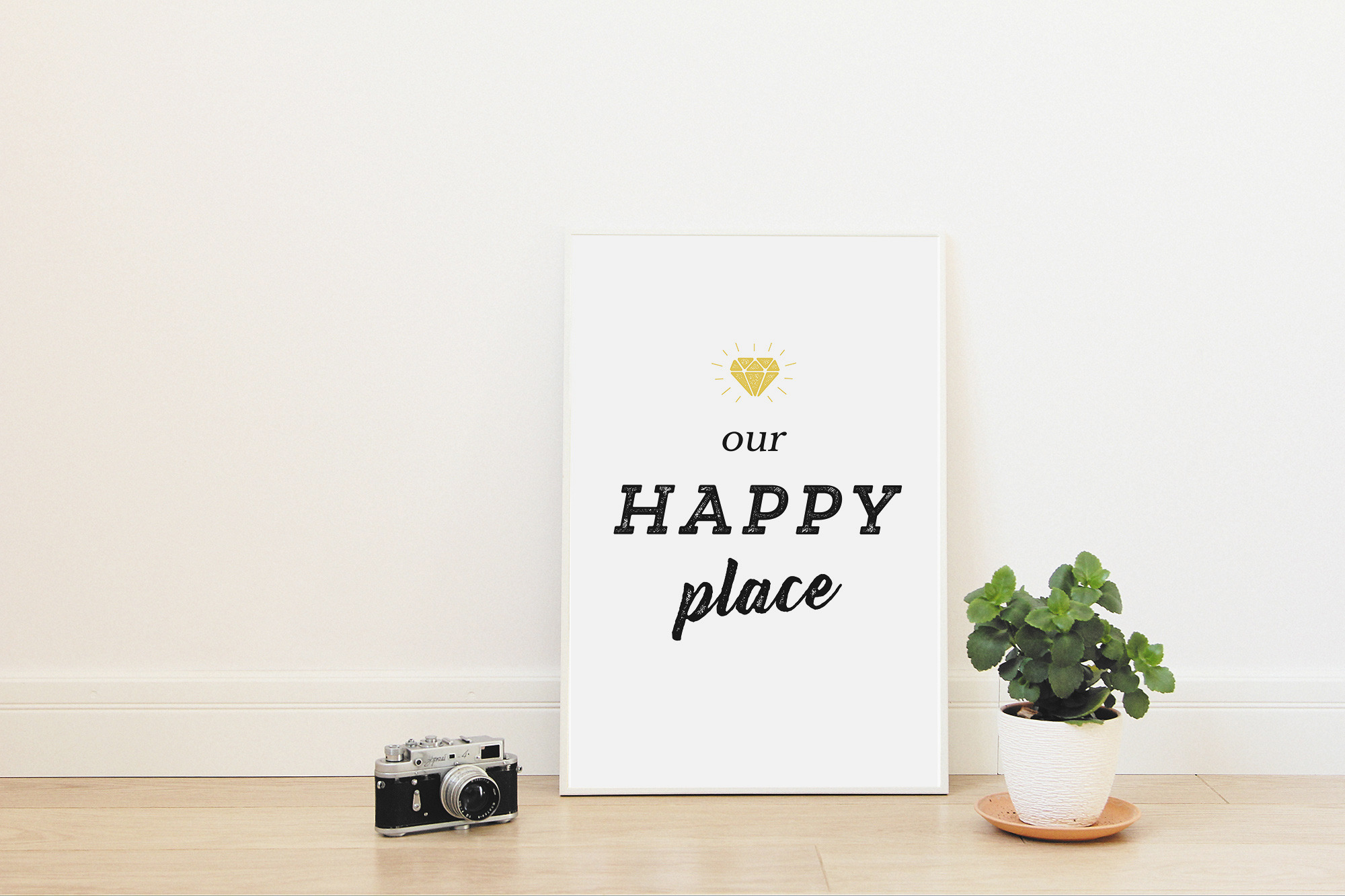 Our Happy Place - printable poster, an Arts & Entertainment Photo by ...