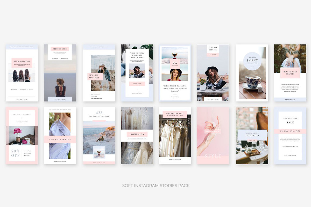 Clean Instagram Stories Bundle, a Social Media Template by Swiss_cube