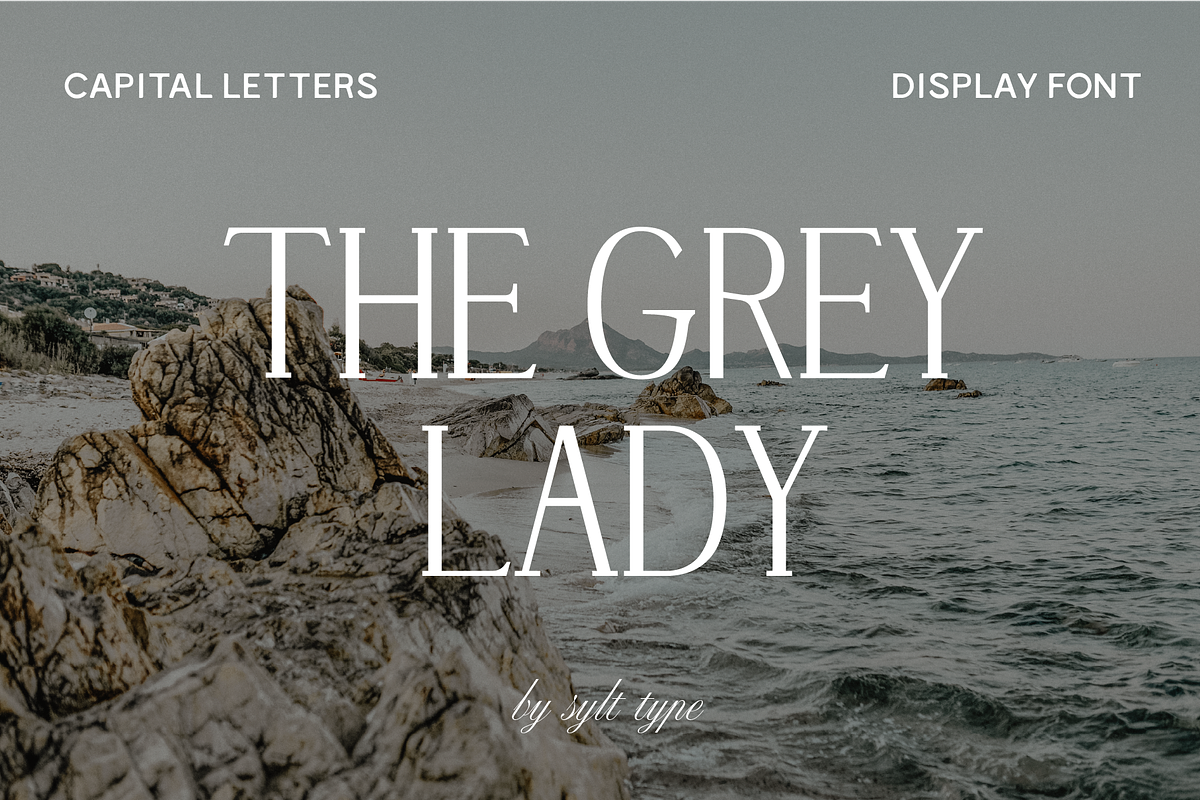 The Grey Lady Nantucket Display Font, a Serif Font by Sylt Type