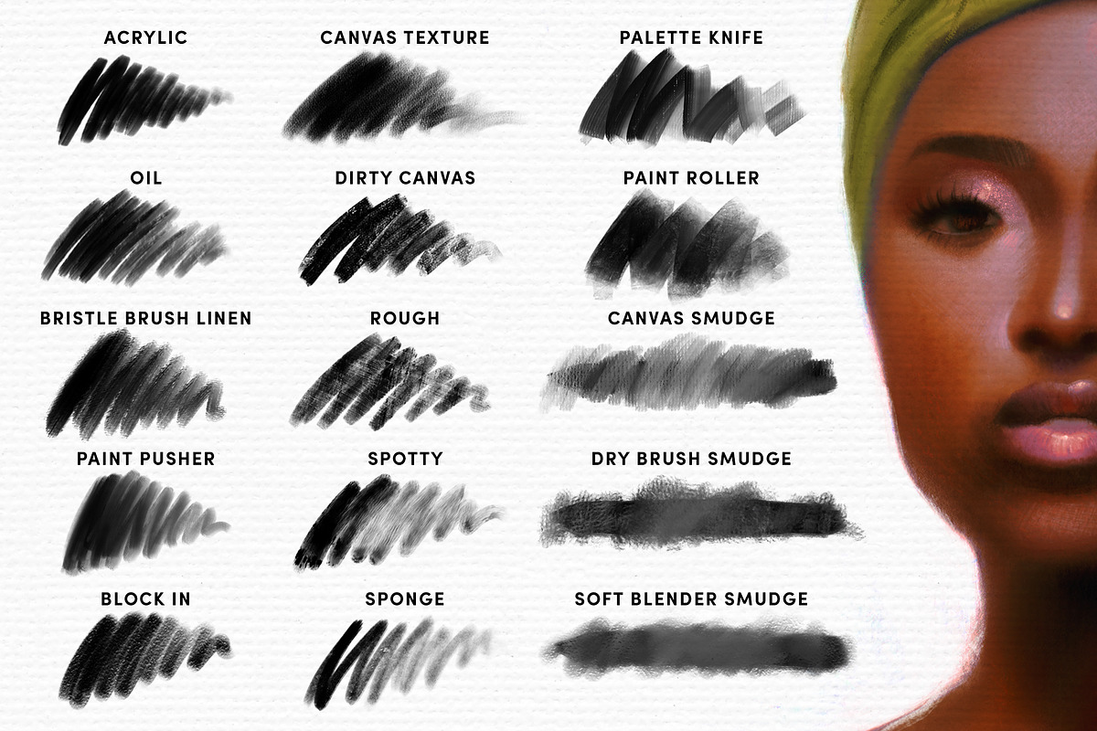 Painterly Pack – Procreate Brushes, a Brush Add-On by Sadie Lew