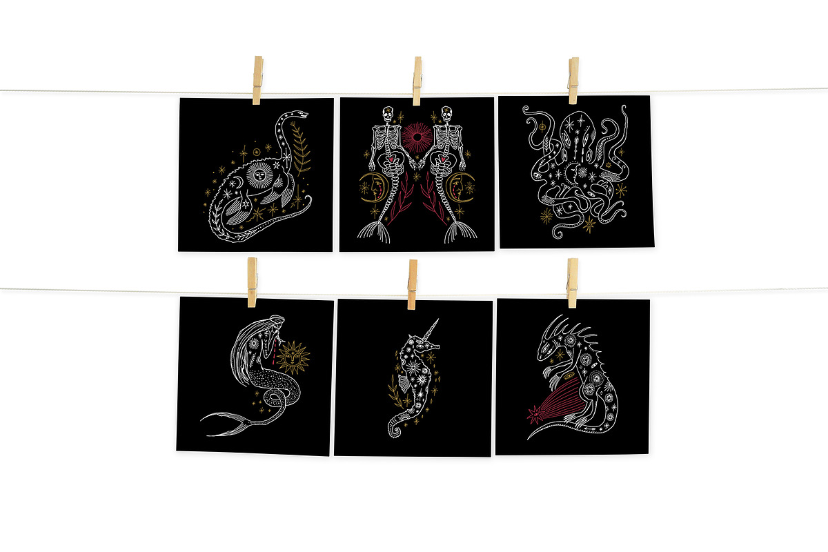 Cryptids Bundle, an Object Graphic by Annie Konst