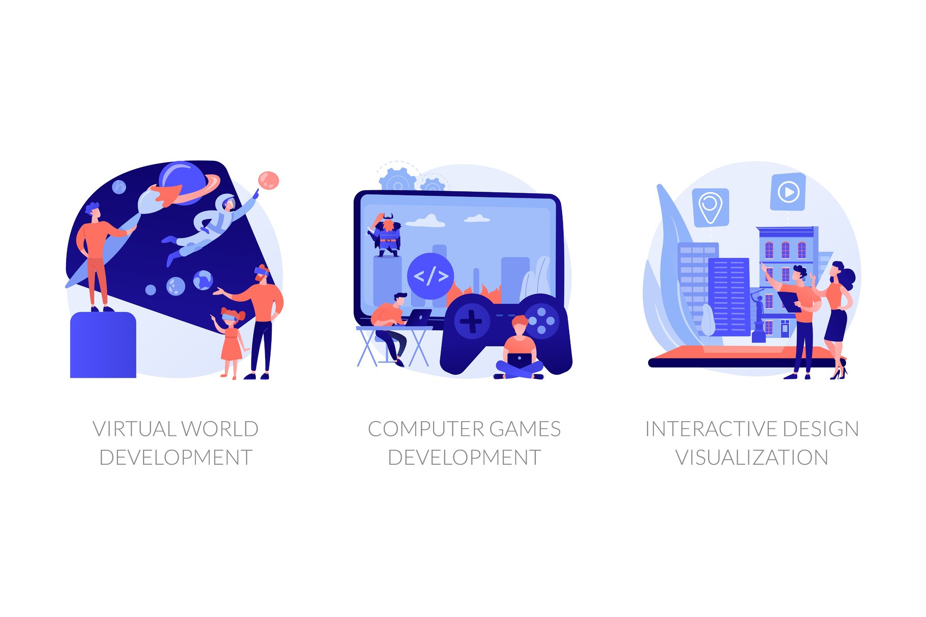 Virtual environment architecture, a Technology Illustration by Visual ...