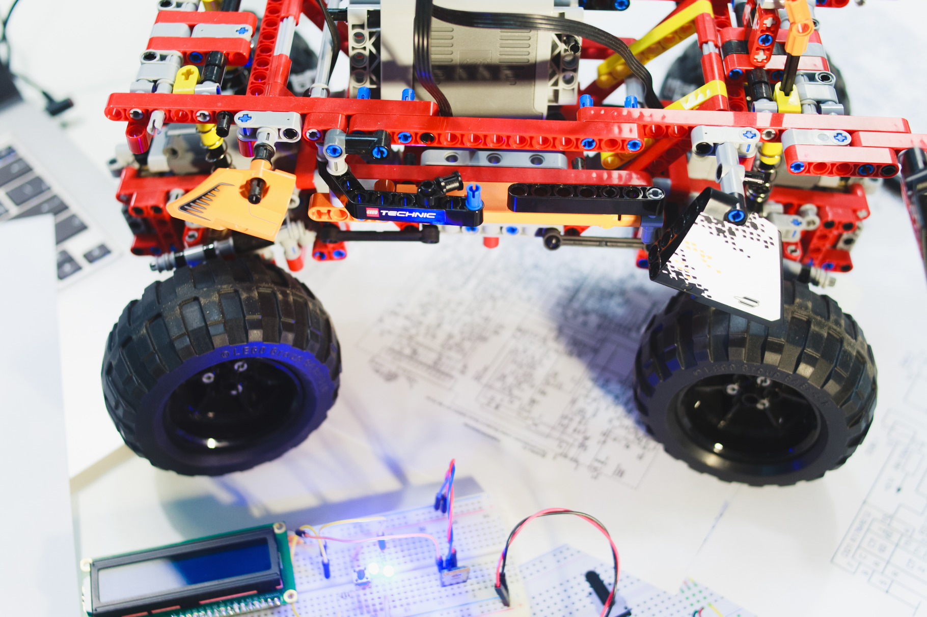 Lego technic constructor mechatronics breadboard | Technology Stock ...