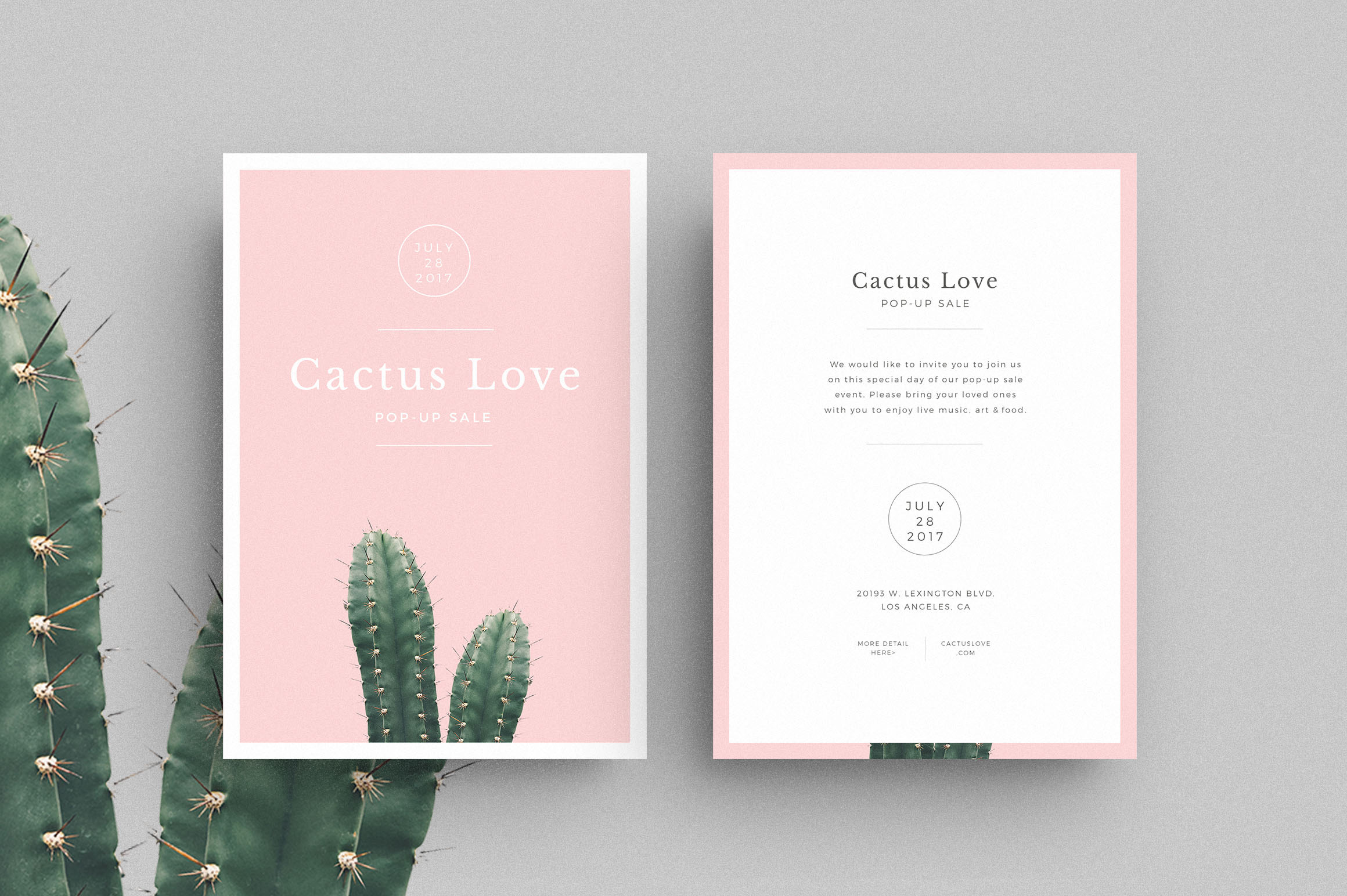 Cactus Flyer, a Flyer Template by 1948 Creative Co. | Creative Market