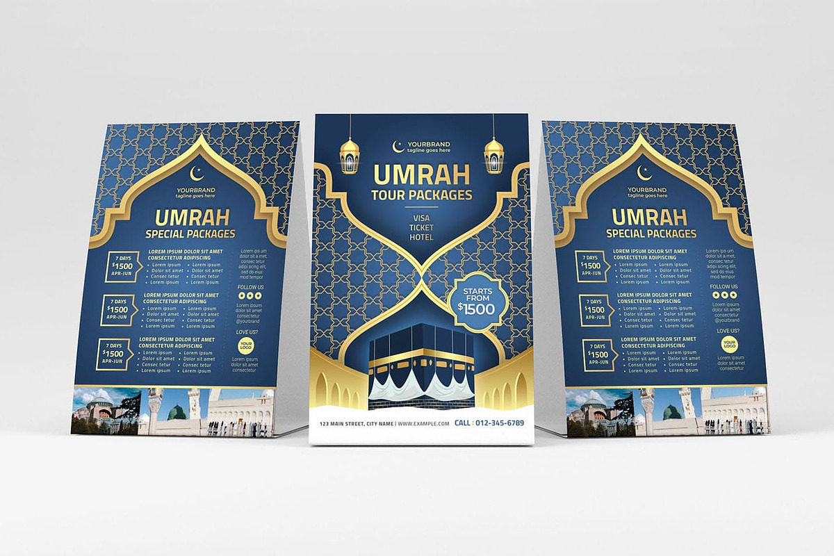 Umrah Flyer Template, a Flyer Template by BrandPacks