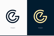 Monogram icon logo GE or EG, a Branding & Logo Template by idesign_4u