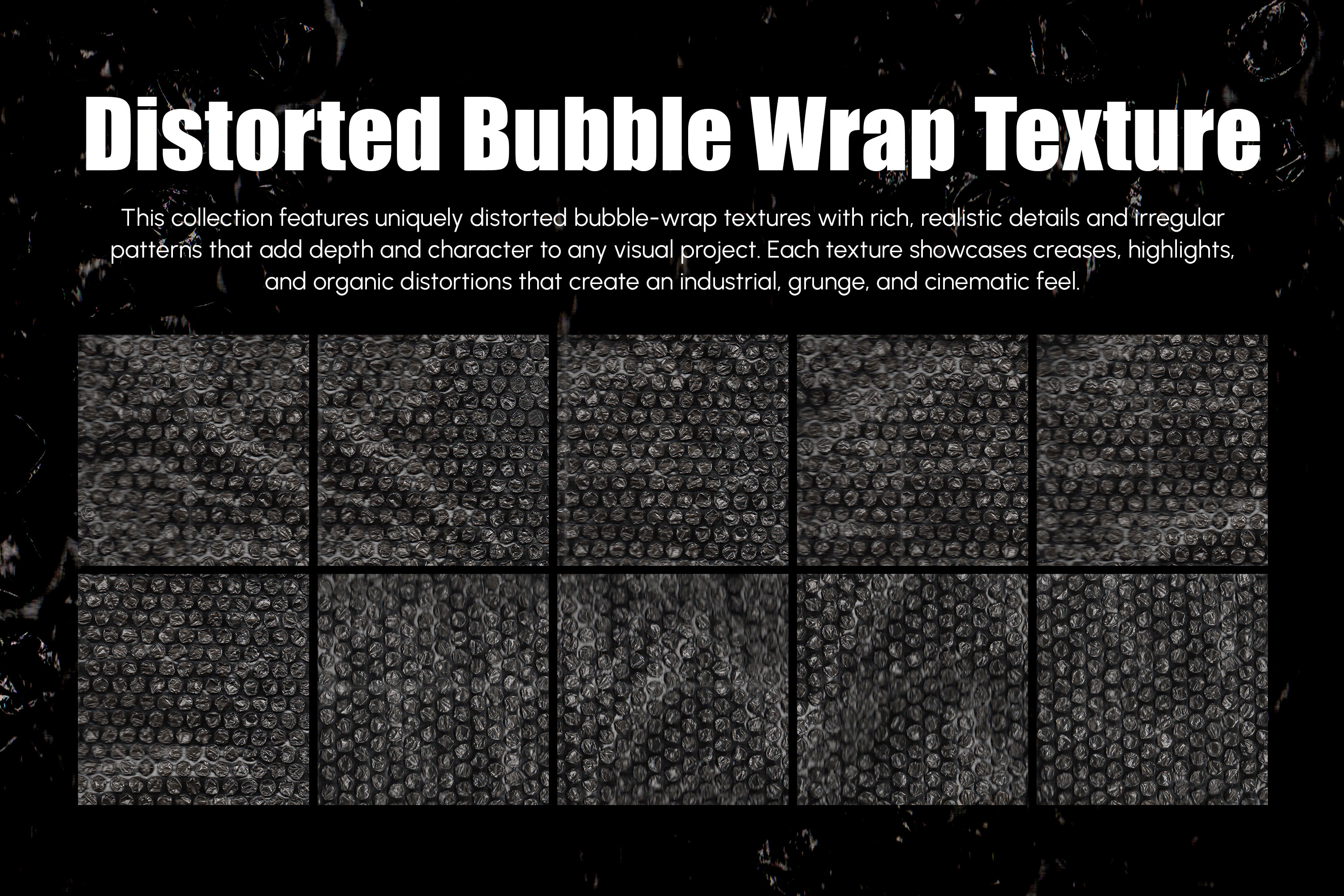 Distorted Bubble Wrap Texture, a Texture Graphic by Pitchlook.Studio