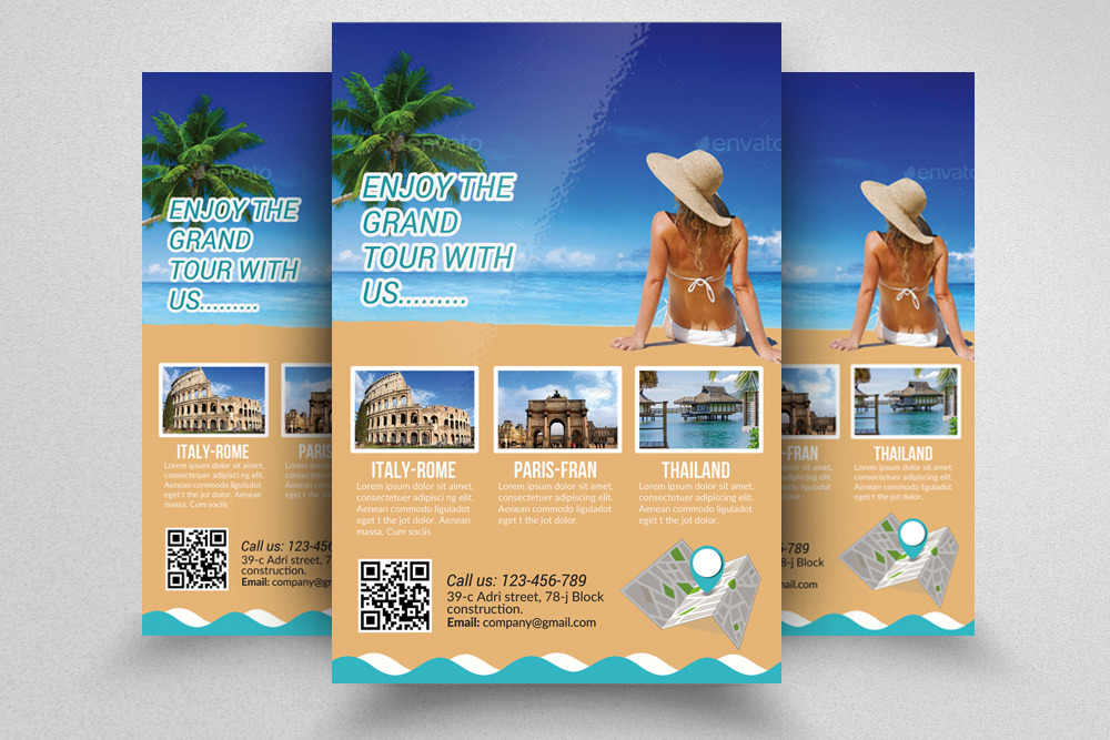 Tour Travel Agency Flyer Template, a Flyer Template by Business Flyers