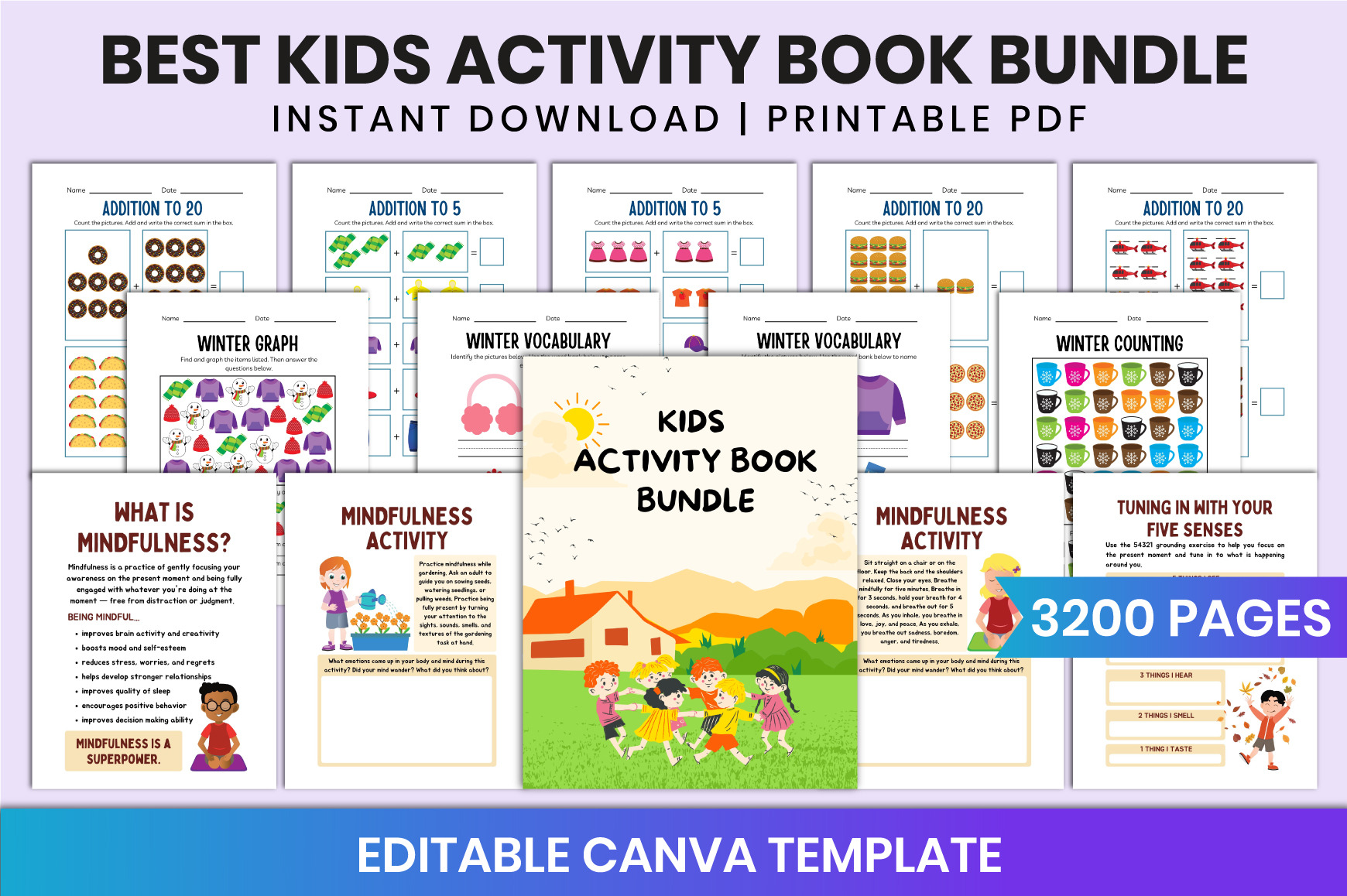 Best Kids Activity Book Bundle Canva