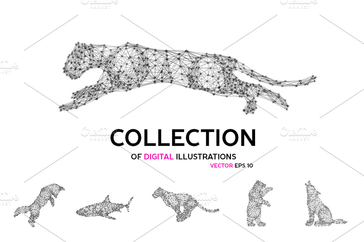 Vector abstract animals, an Animal Illustration by Julvil