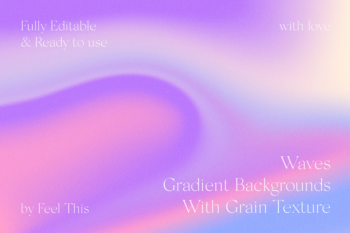 Waves Liquid Gradient Textures, an Object Graphic by Feel This