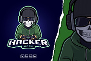 Hacker Gaming Logo Esport, a Branding & Logo Template by tkzgraphic