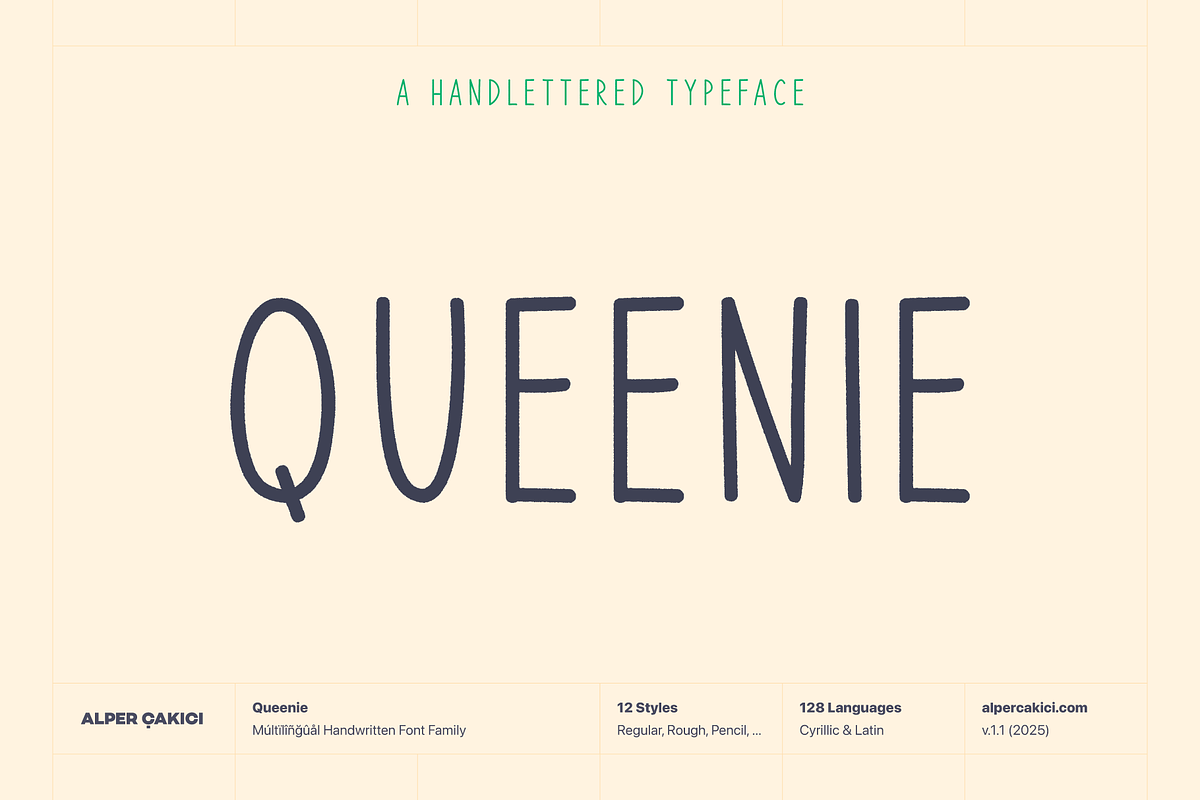 Queenie Handwritten Typeface