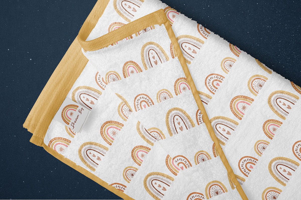 Baby Boho rainbows patterns & posters | Creative Market