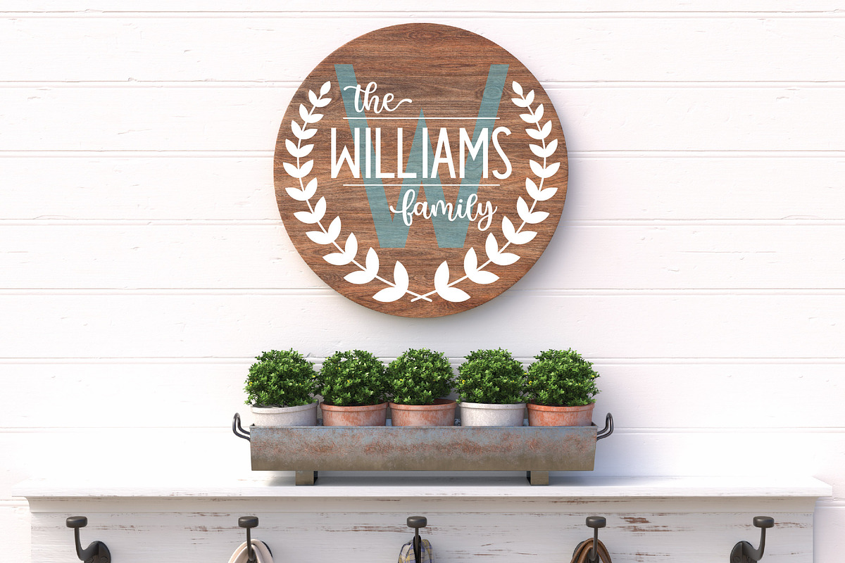Family Monogram Bundle, an Illustration by OldMarket Designs