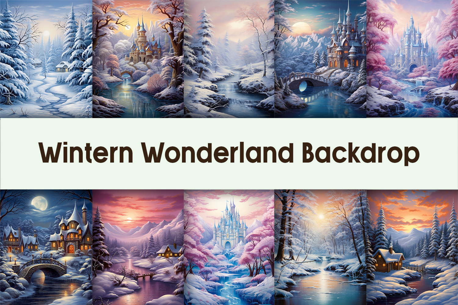 Wintern Wonderland Background, a Background Graphic by AdriOP