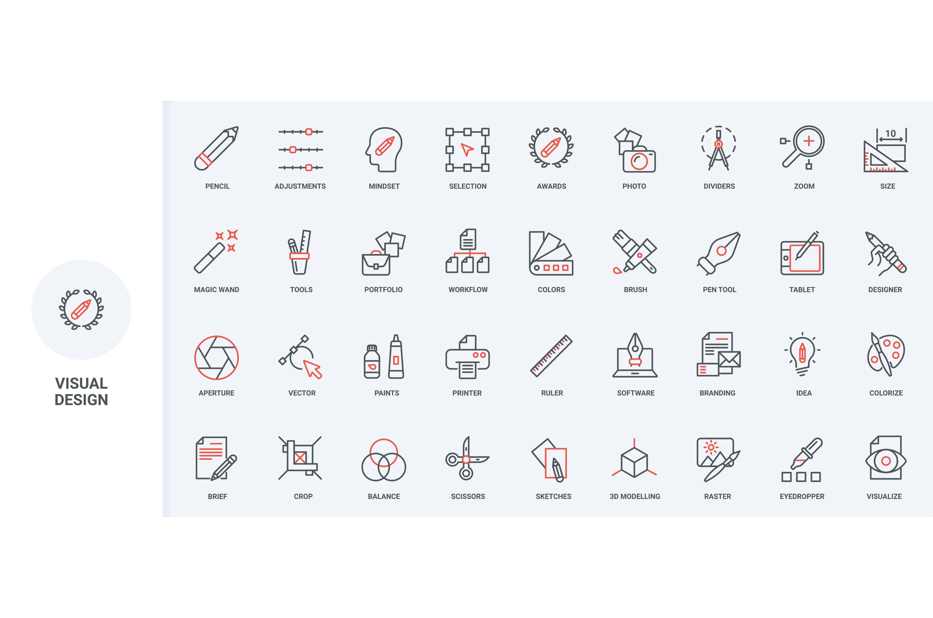 Graphic visual design designer icons, an Object Illustration by Lemberg ...