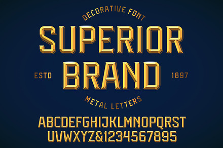 Vector Font. Base | Decorative Illustrations ~ Creative Market