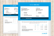 Blue Invoice, a Stationery Template by Designme.sk