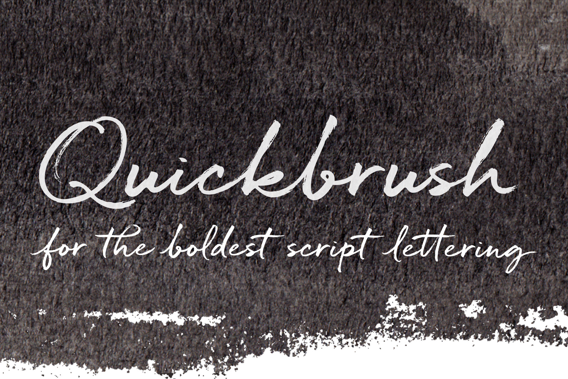 Quickbrush handwritten brush pen font
