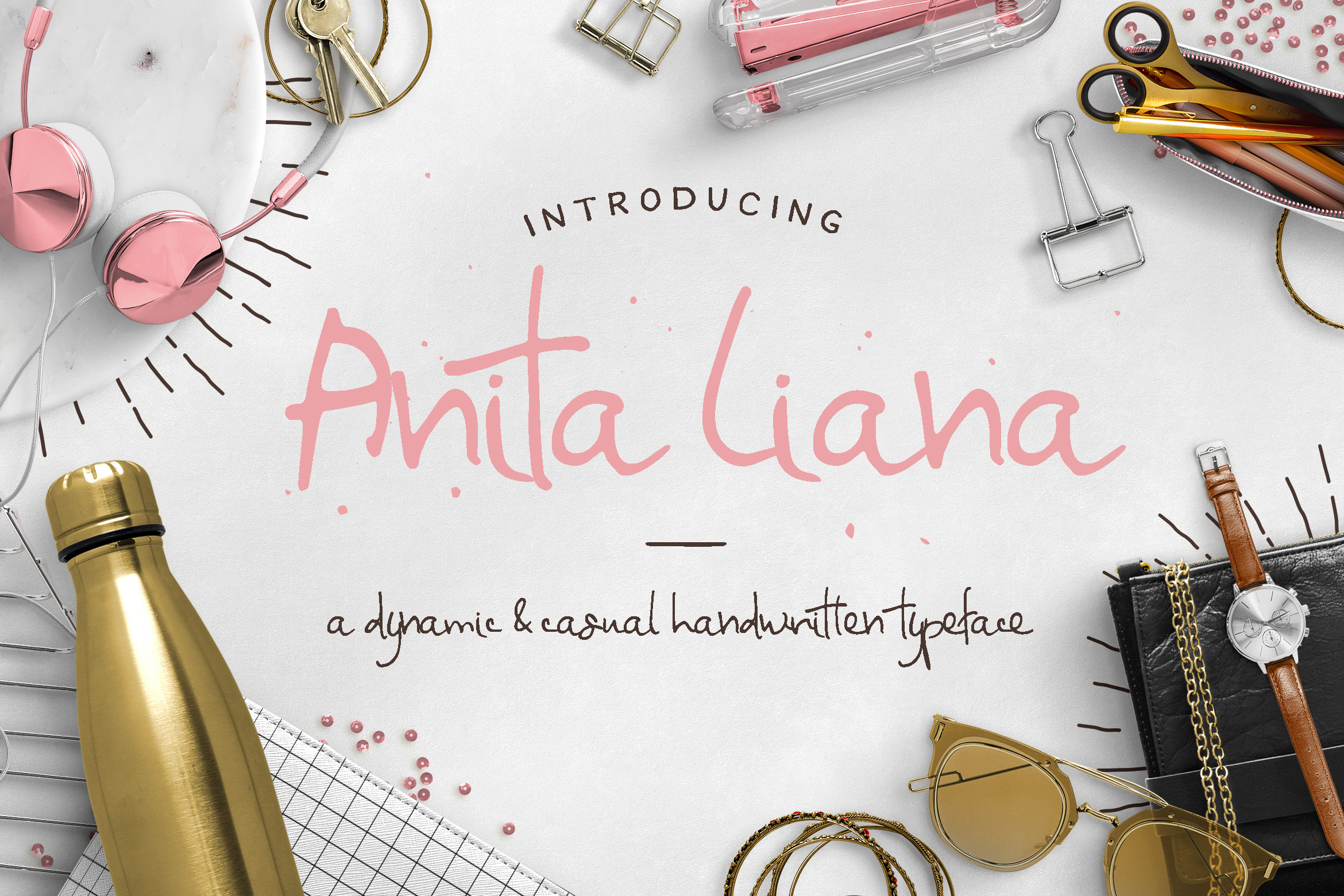 Anita Liana Script, a Script Font by BlueRobinDesignShop | Creative Market