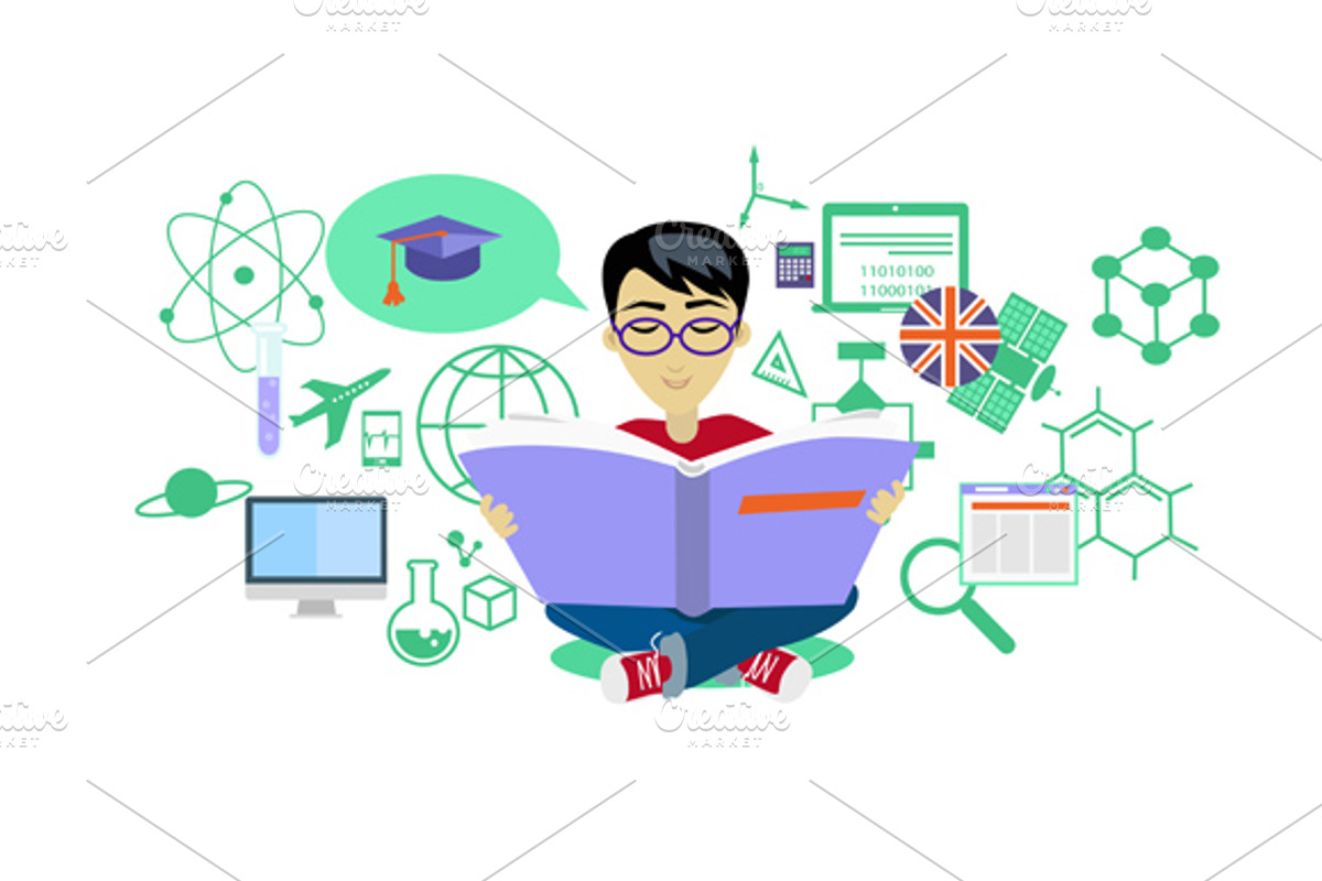 Process of Learning, an Education Illustration by robuart | Creative Market