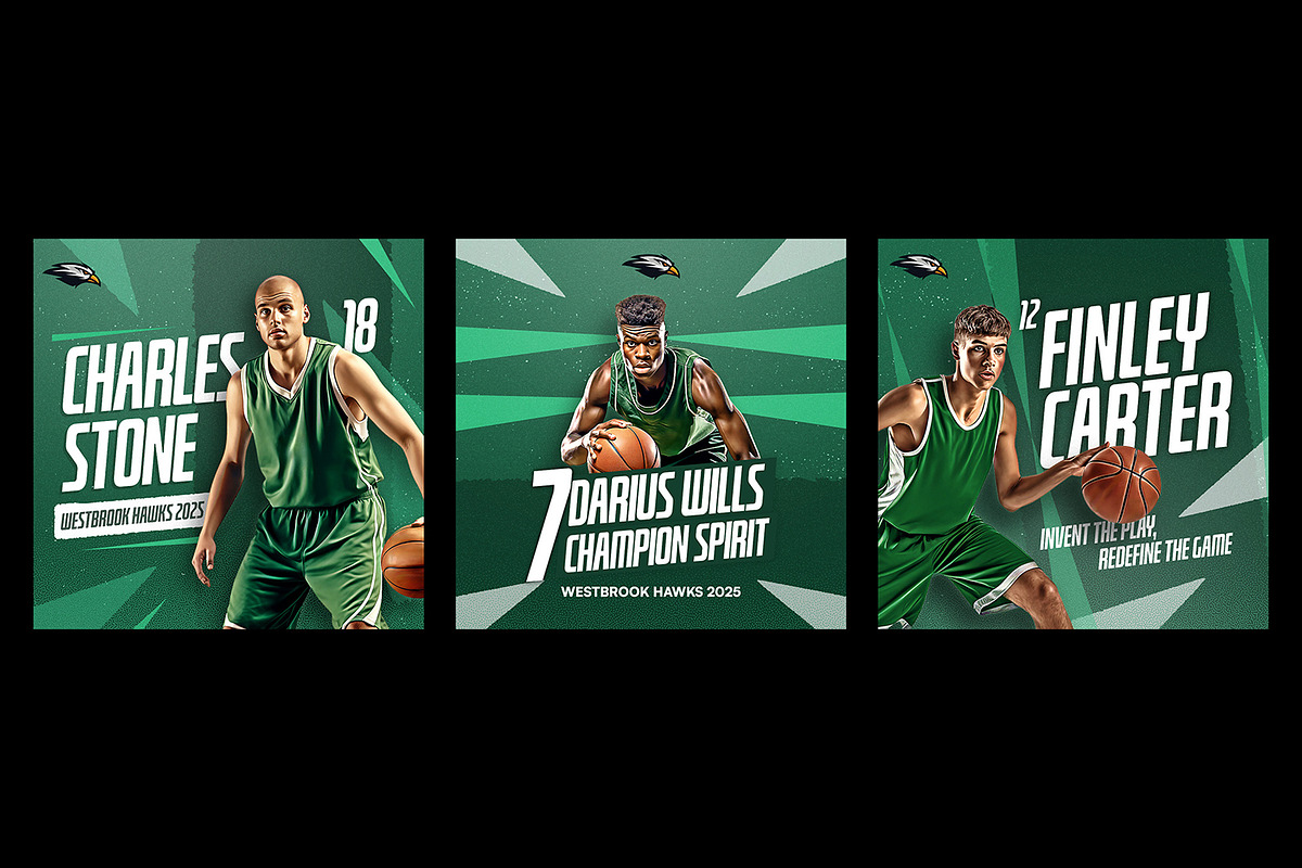 Basketball Team Instagram Templates