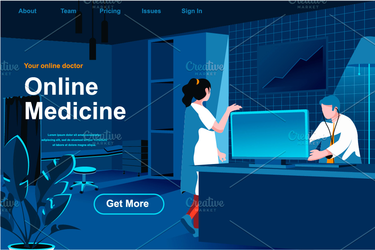 Isometric Web Page Perspective Pack, a Templates & Theme by alexdndz