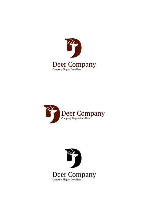 Deer Company Logo, a Branding & Logo Template by Mariyana
