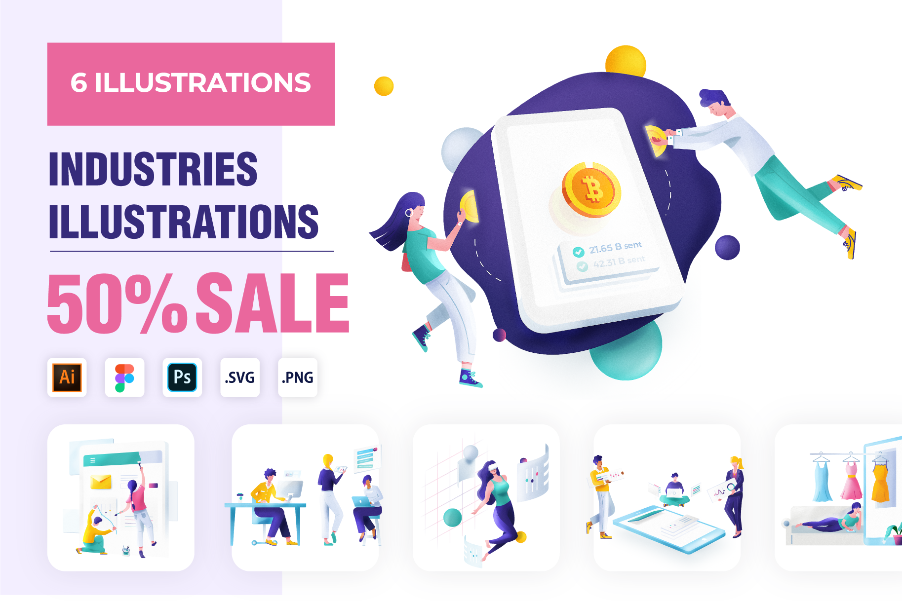 Industries - Illustrations Pack, a Templates & Theme by Nebular Graphics