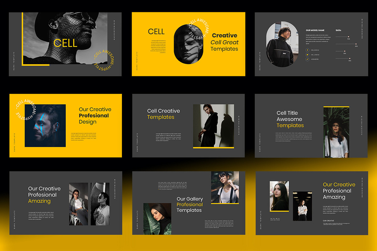 Cell Google Slides Template, a Presentation Template by casanovastudio