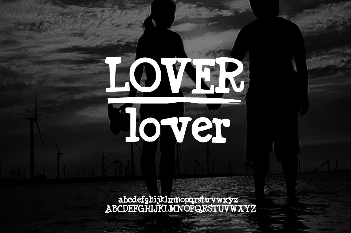 Hand Drawn Font | Lover font, a Font by Leonard Posavec