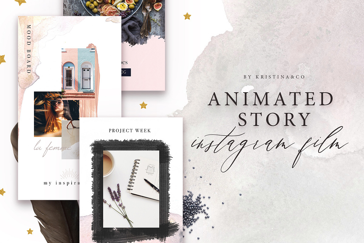 Animated Stories For instagram, a Social Media Template by Kristina&Co